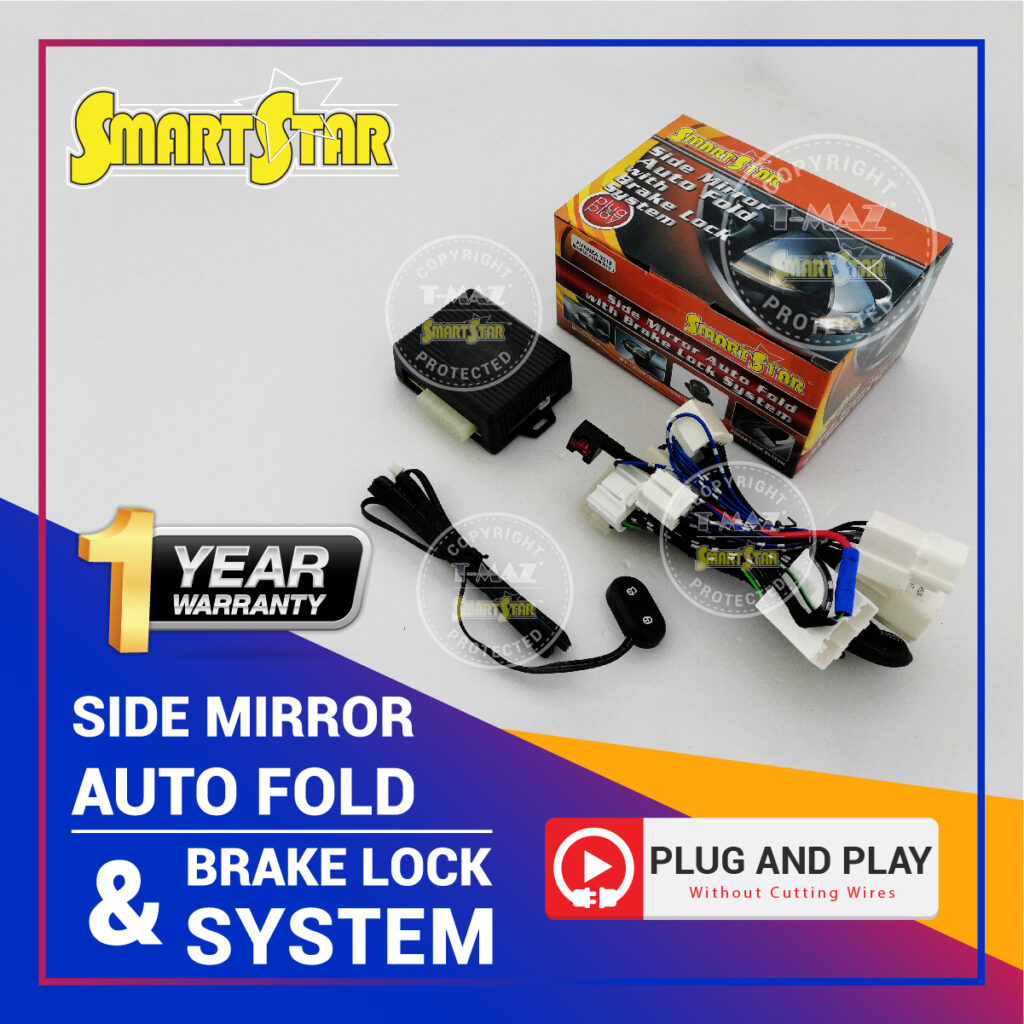 TOYOTA AVANZA 2019-2021 Side Mirror Auto Fold + Brake Lock System ...